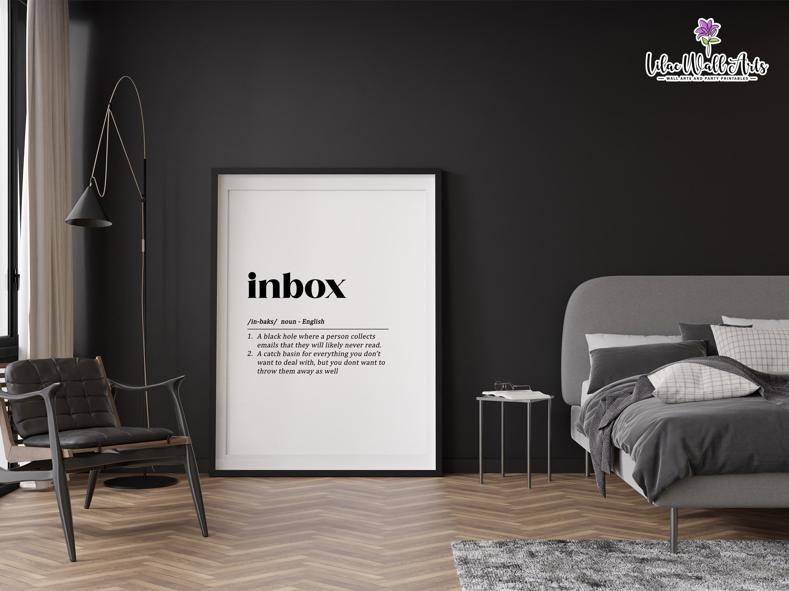 Inbox Definition Print Office Wall Art Definition Print - Etsy