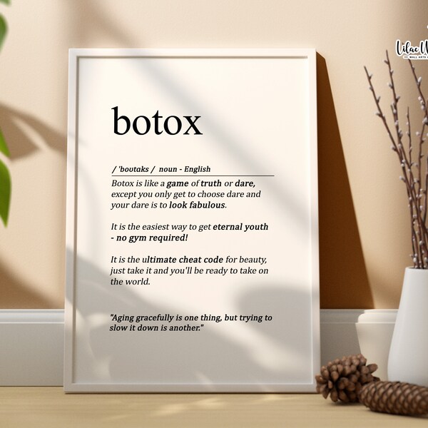 Botox Poster - Etsy