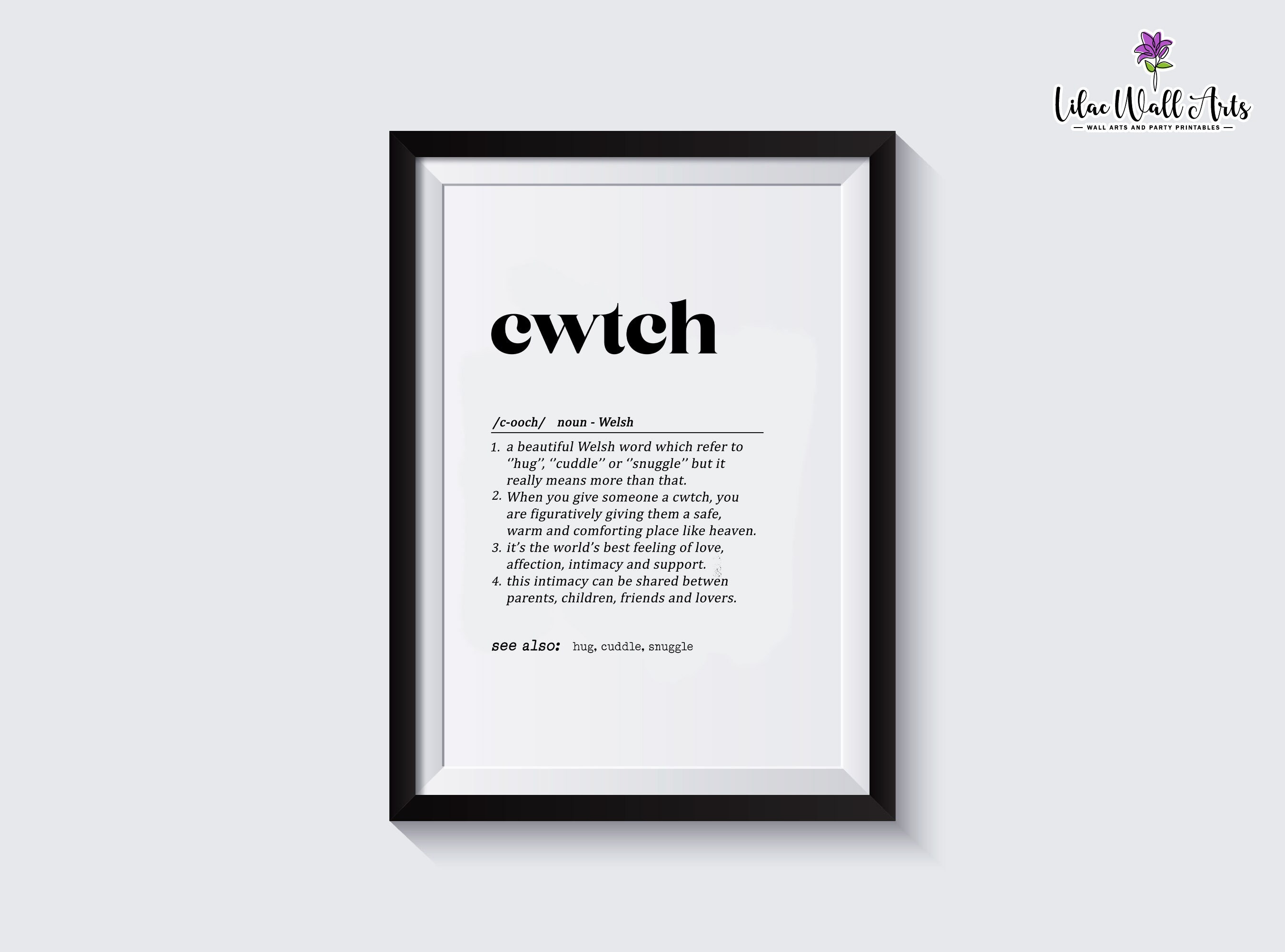 Cwtch Definition Print Cwtch Poster Cwtch Welsh Print - Etsy UK