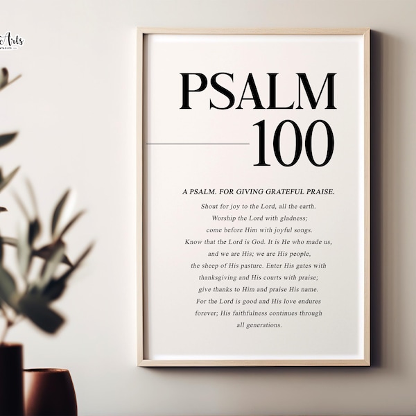 Psalm 100 - Etsy