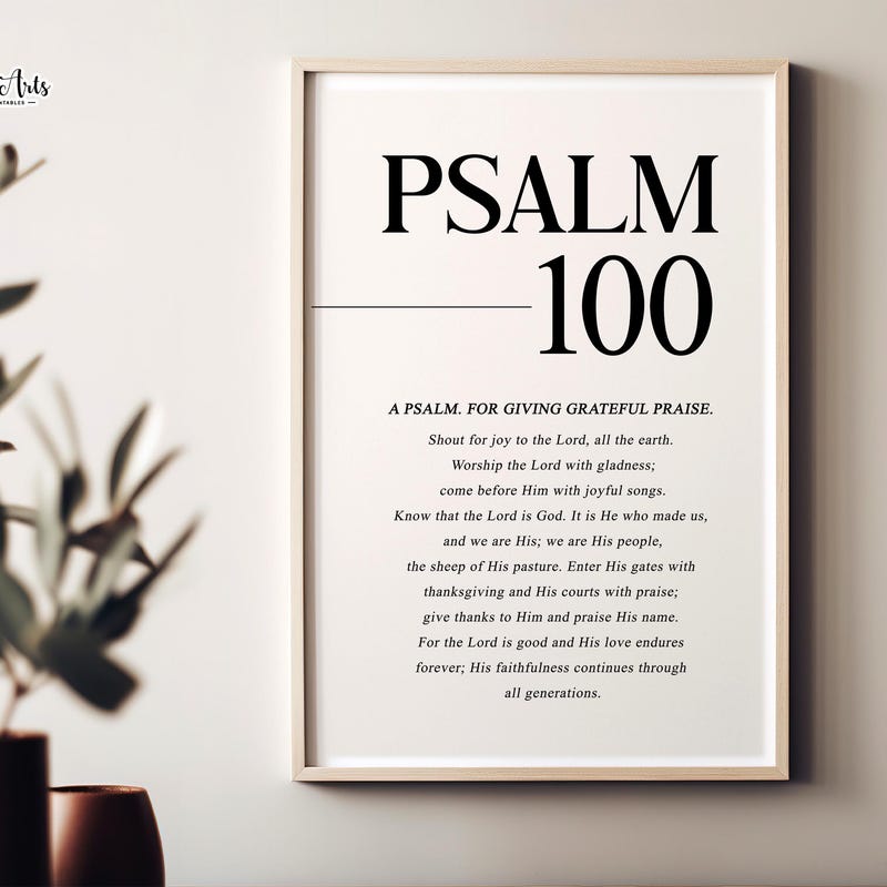 Psalm 100 - Etsy