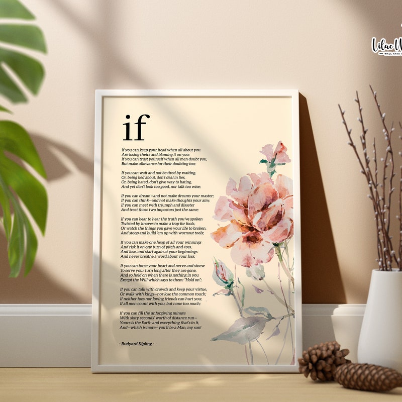 If Rudyard Kipling - Etsy