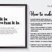 It is What It is Definition Print Printable Wall Art Definition Print ...