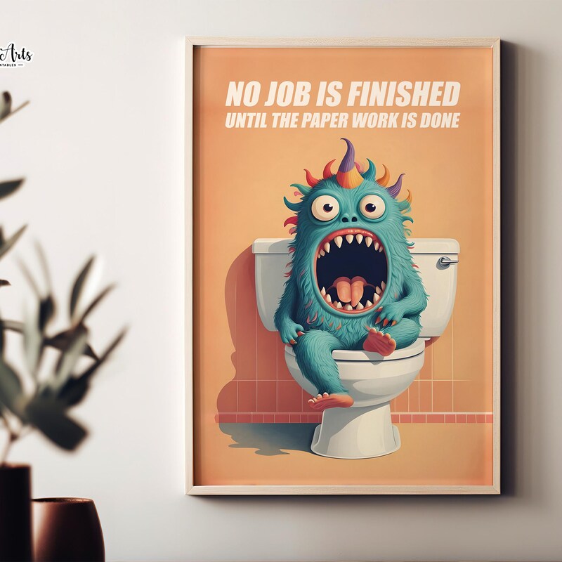 Monster Bathroom - Etsy