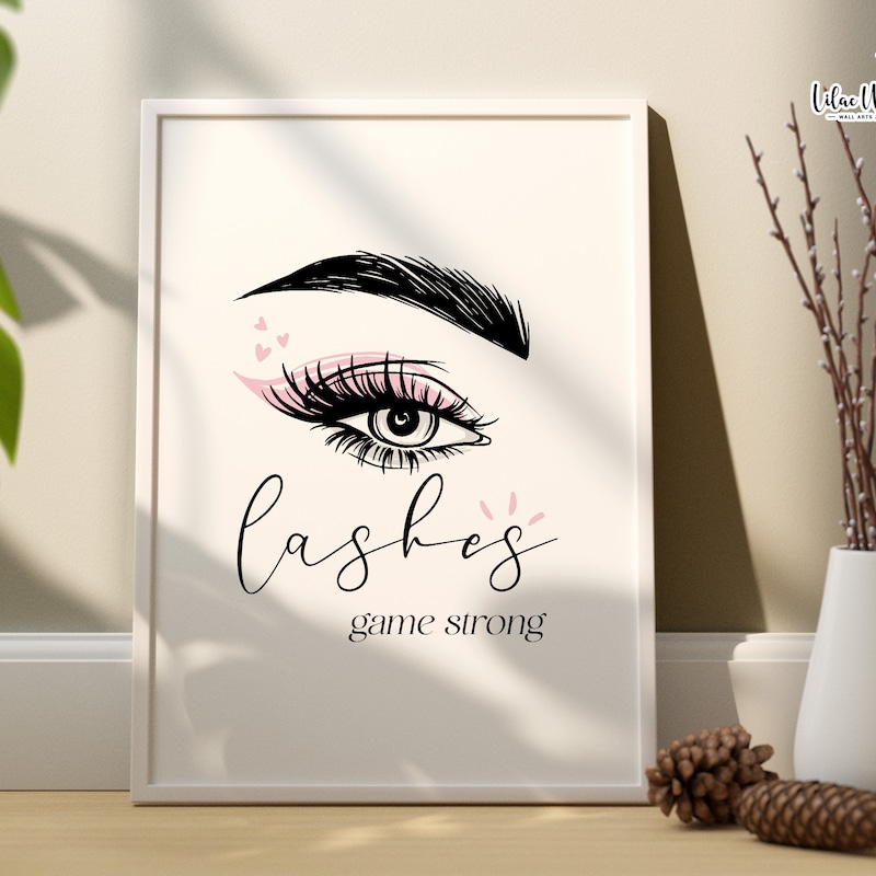 Eyelashes Print - Etsy