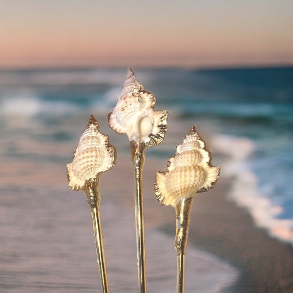 Sea Shell Hair Clips - Etsy