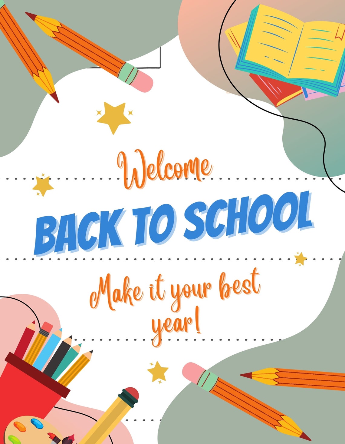 Back to School Back to School Poster Back to School Flyer Teacher ...