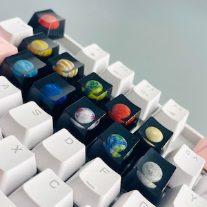 Custom Resin Planet Keycap: Solar System Artisan Keycap - Etsy