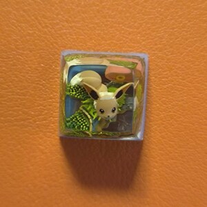 Eevee Keycapspokemon Resin Keycapmechanical Keyboard Key Cap - Etsy