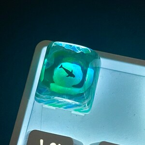 Mountains and Sea Resin Keycaps, Wales Translucent Keycaps,keycaps of ...