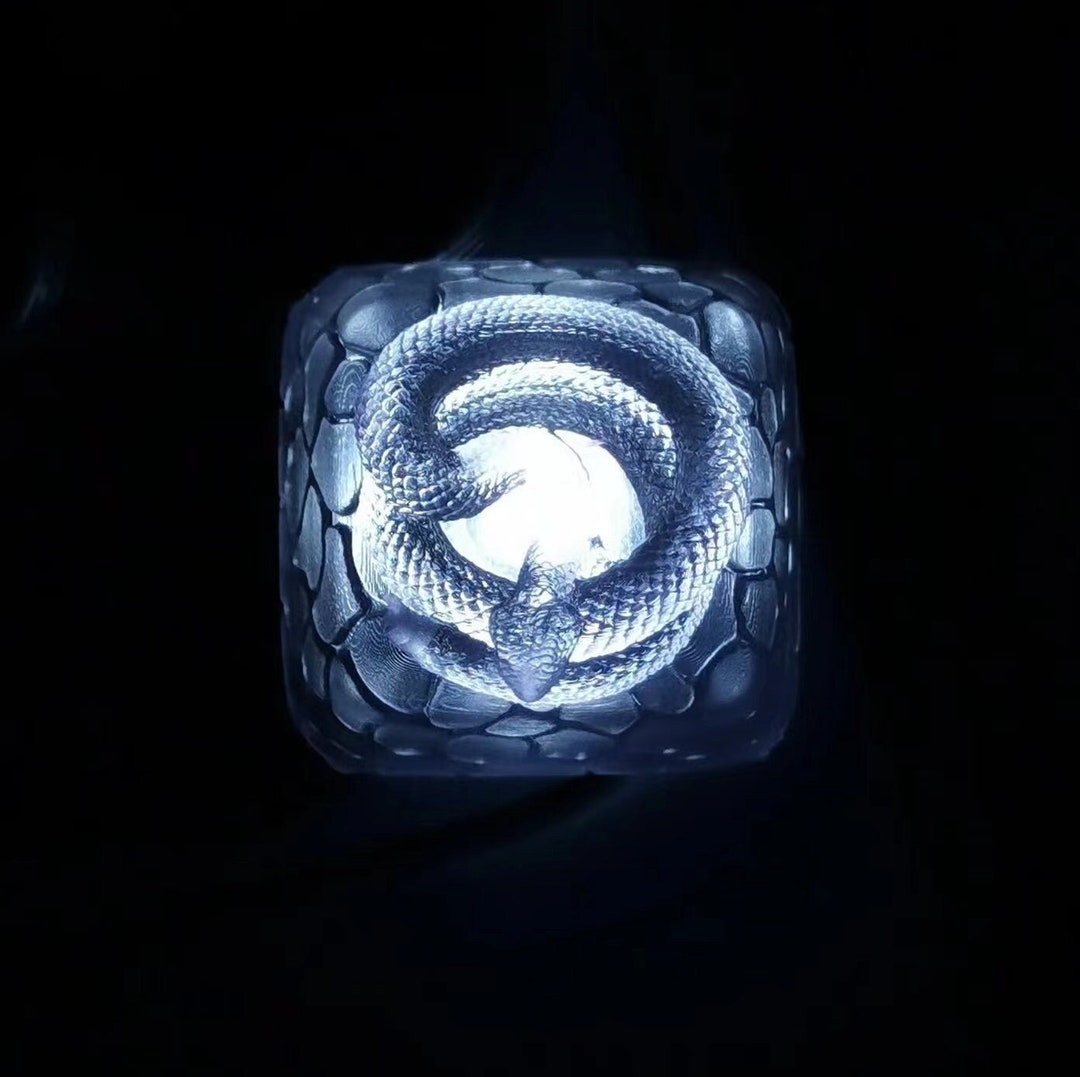 Custom Resin Snake Keycapresin Keycapshandmade Translucent - Etsy