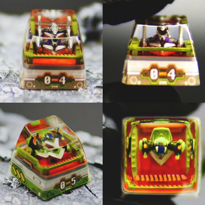 EVA Resin Keycap,evangelion EVA Unit 00-13 Keycaps,anime Mechanical ...