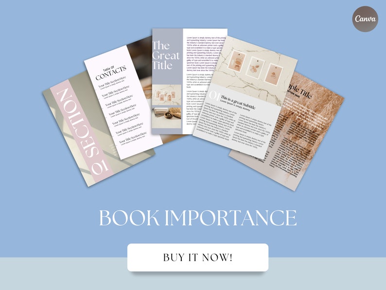 Multipurpose E-book Canva Template, Workbook Template, Lead Magnet Canva Template, Course ...