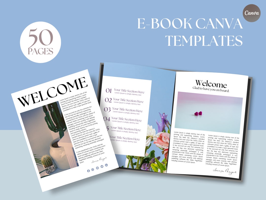 Multipurpose E-book Canva Template, Workbook Template, Lead Magnet ...