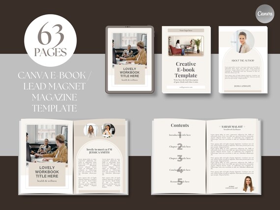 Course Creator Ebook Workbook Template Canva Editable. Ideal - Etsy