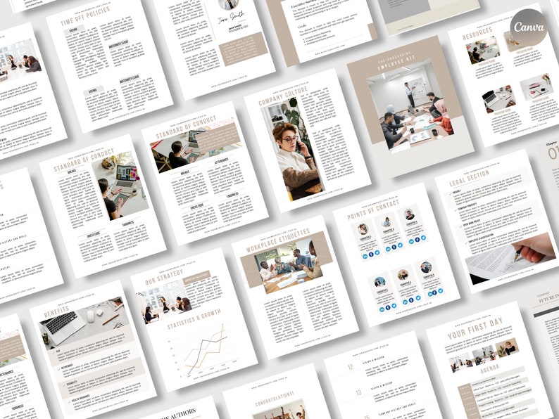 Employee Welcome Pack or Employee Onboarding E-book, Workbook Template ...