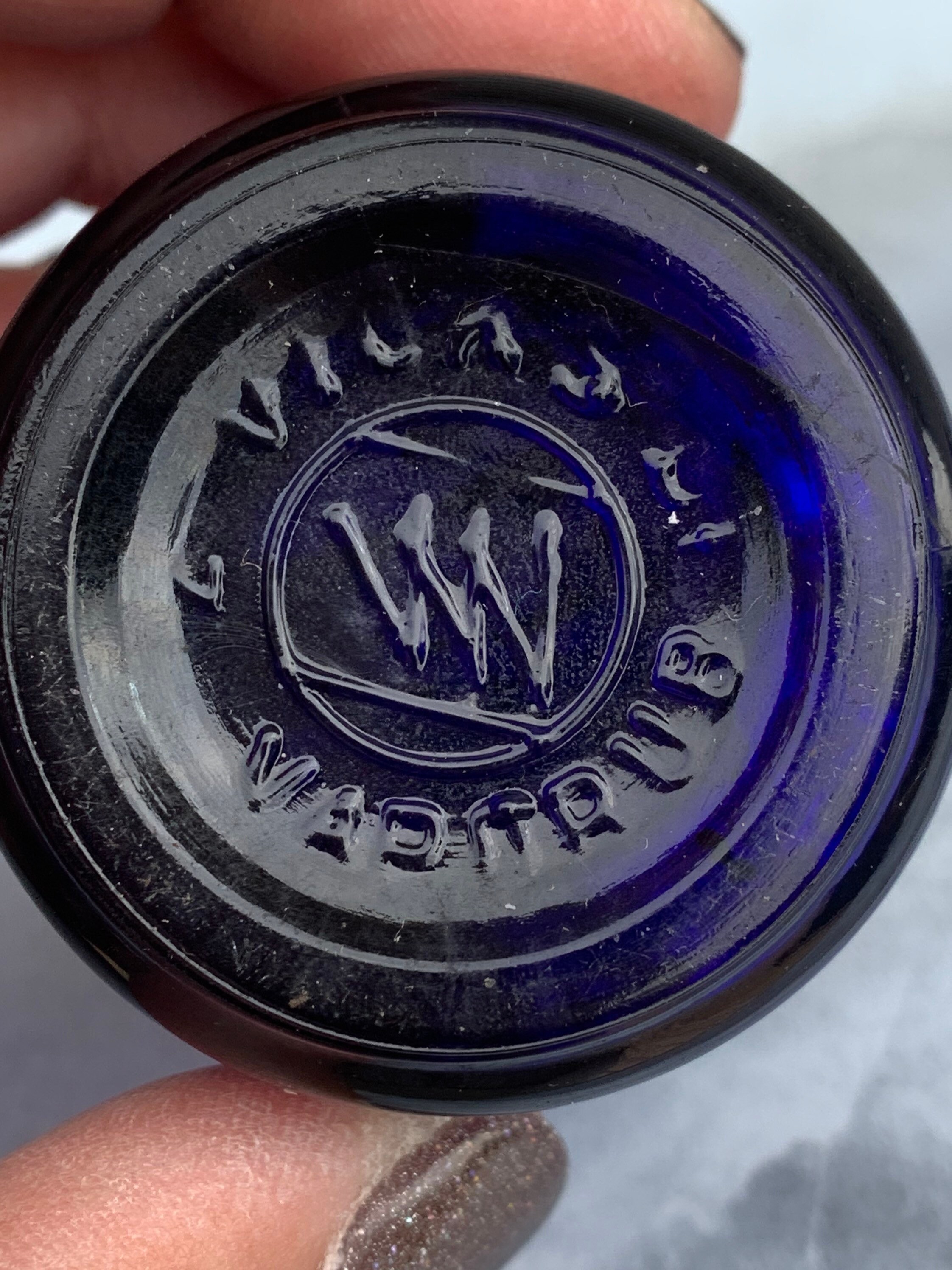 Vintage Vicks Vaporub Cobalt Glass Jars - 2 Total - Etsy