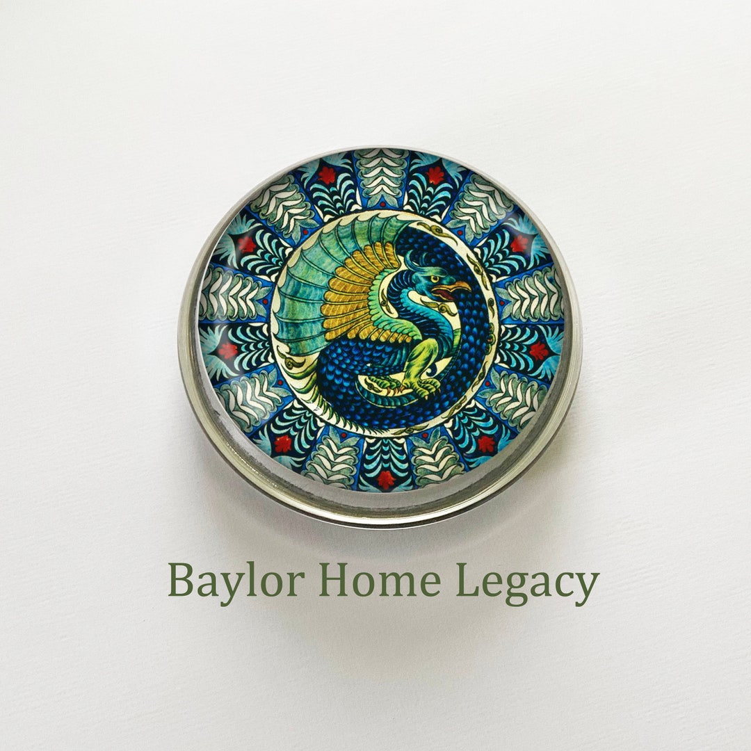 Dragon Paperweight, American Made Crystal, Glass Dome Photo Dragon Desk ...