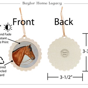 Set of 10 Handmade Horse Christmas Ornaments for Tree, Handmade Unique ...