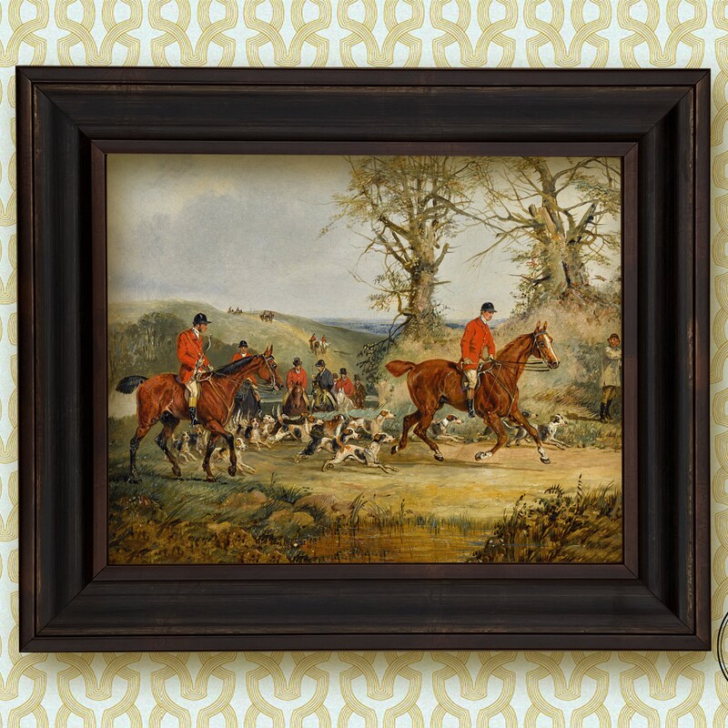 Fox Hunt Painting - Etsy