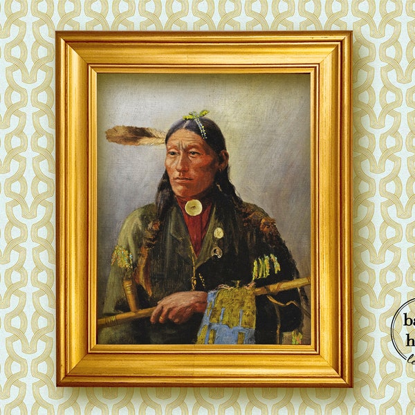 Native American Indian Oil Paintings - Etsy
