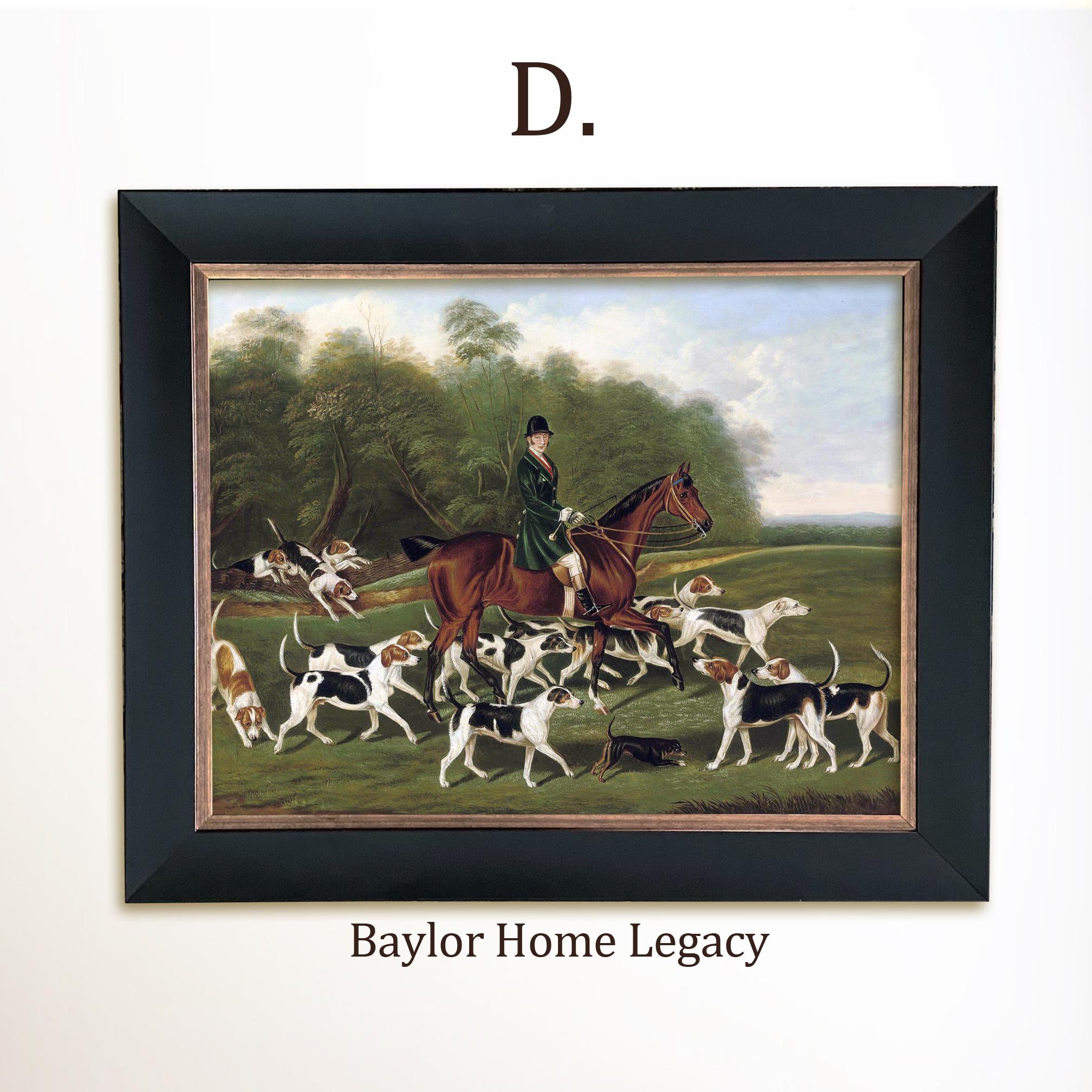 Framed Fox Hunting Scene, Foxhunting Painting Print on Canvas, Fox ...