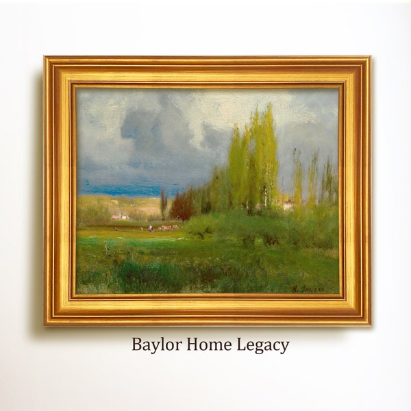 Framed Landscape Painting - Etsy