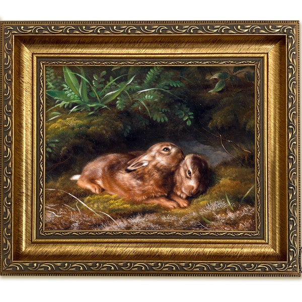 Bunny Painting - Etsy