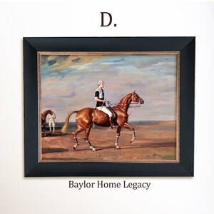 Framed Polo Player Oil Painting Print on Canvas, Framed Polo Player Art ...