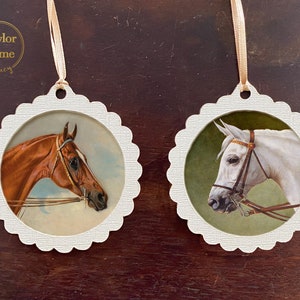Set of 10 Handmade Horse Christmas Ornaments for Tree, Handmade Unique ...