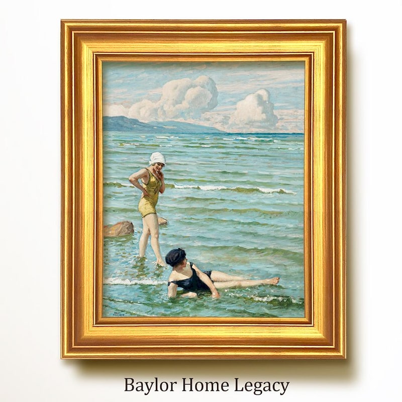 Woman Bathing Paintings - Etsy