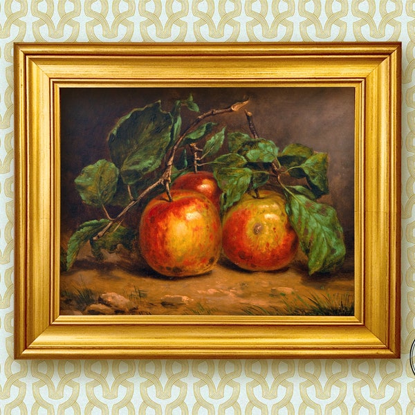 Apple Painting - Etsy