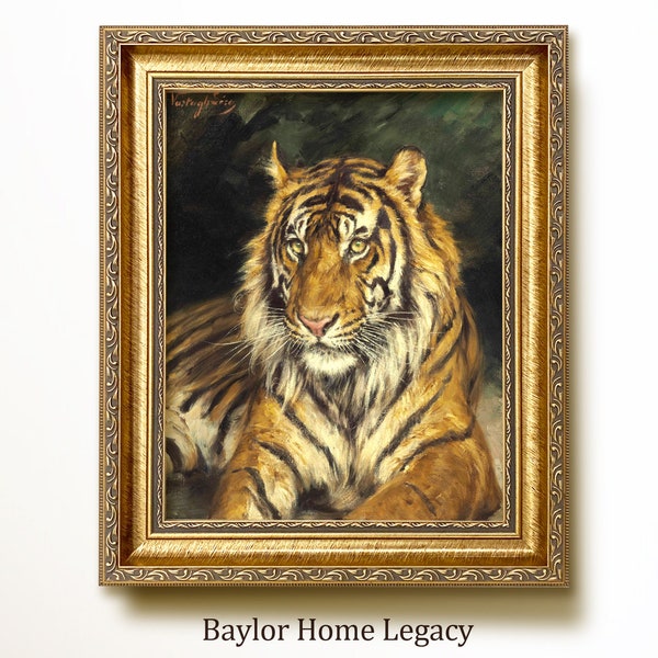 Framed Tiger Print - Etsy