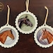 Set of 10 Handmade Horse Christmas Ornaments for Tree - Etsy
