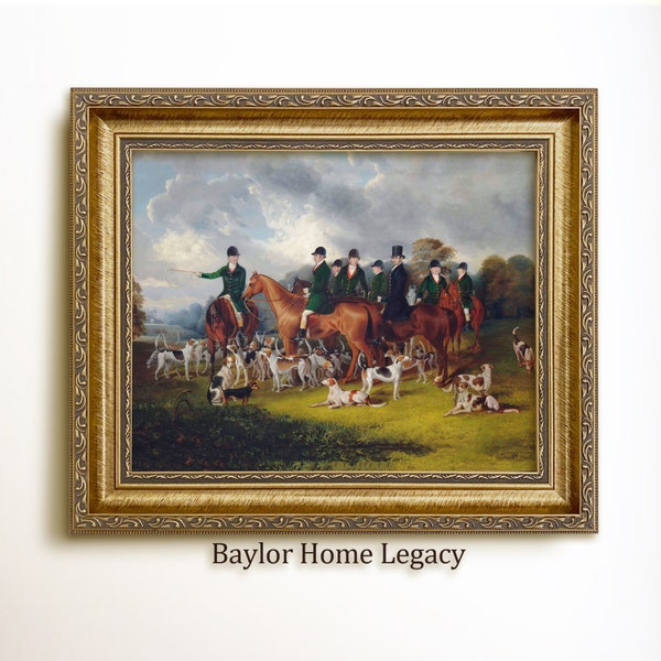 English Hunt Scene - Etsy