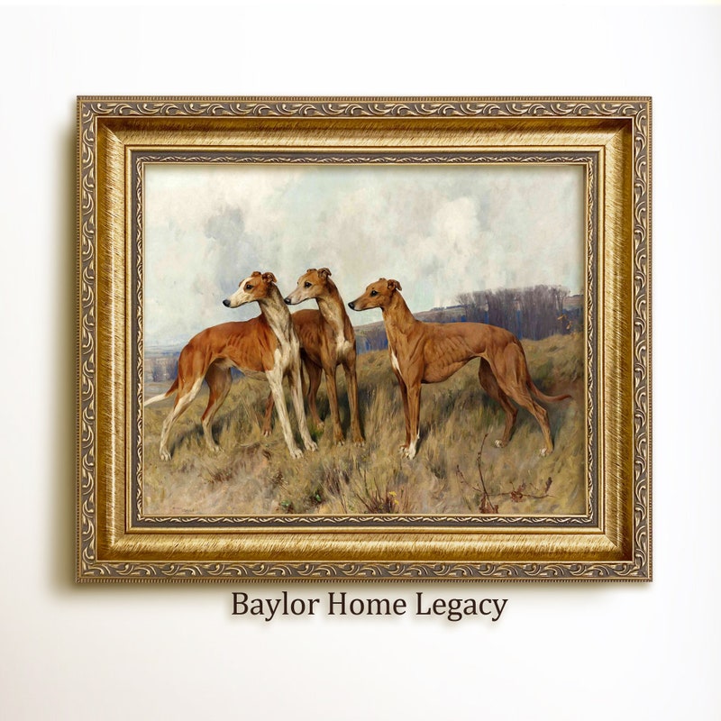 Greyhounds in Paintings - Etsy