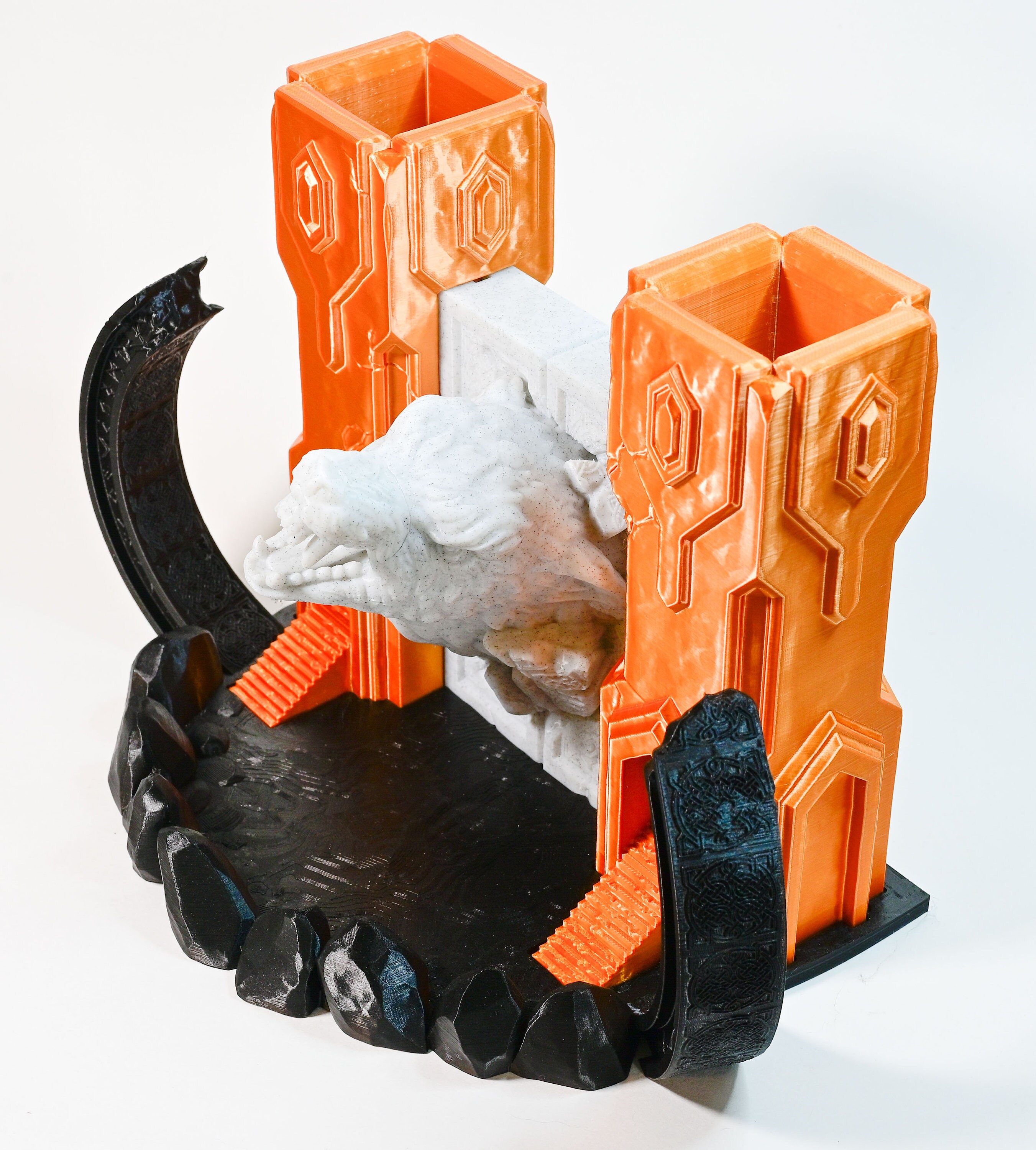 Viking Set the Gates of Valhalla Dual Dice Tower designed by Mythic ...
