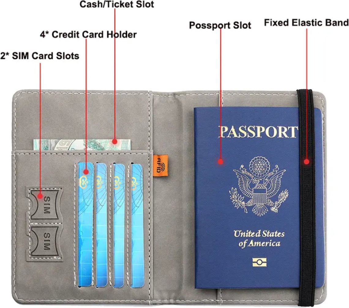 Luxury Passport Holder Rfid-safe Passport Cover Passport Case ...