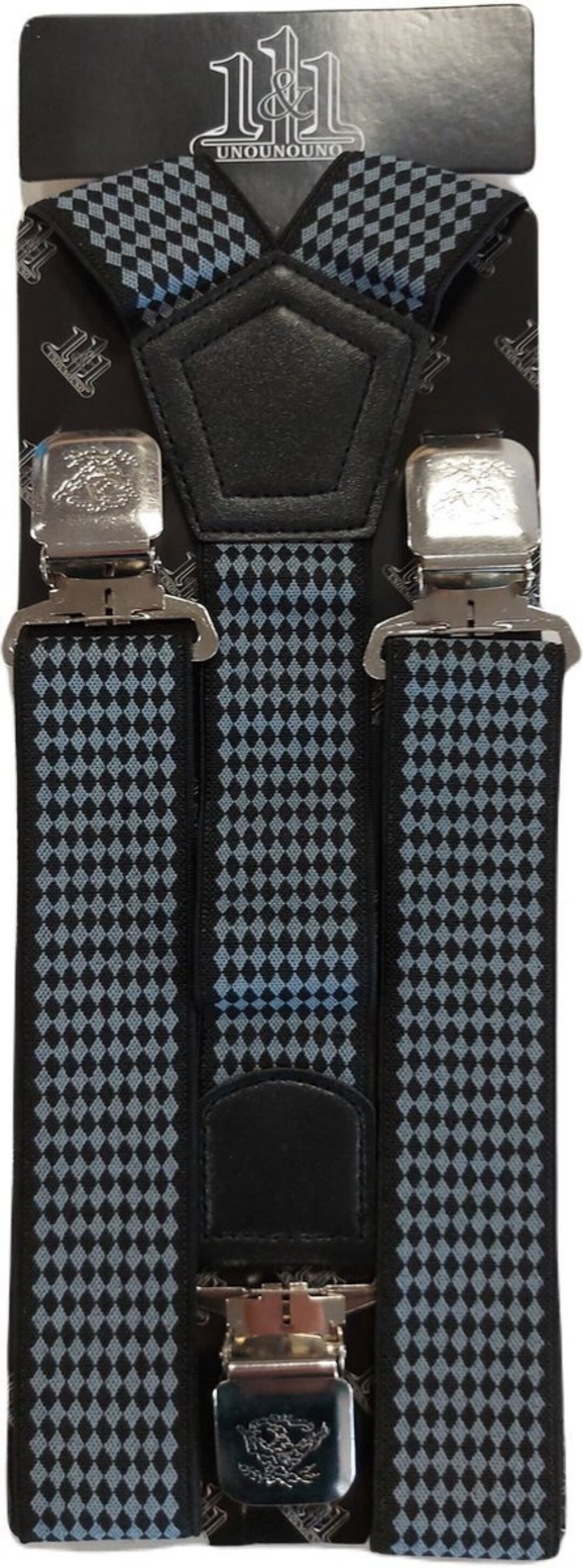 Braces Color: Black White Check Braces Men Adults Sturdy Clips Strong ...
