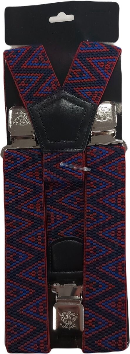 Braces Color: Red Blue Black Zigzag Braces Men Adults Sturdy Clips ...