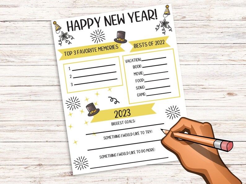 New Years Eve Questionnaire Printable New Years Eve Games New Years ...