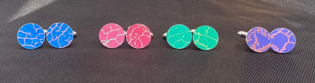 Vibrant and Funky Anodised Aluminium Cufflinks Collection, Perfect for ...