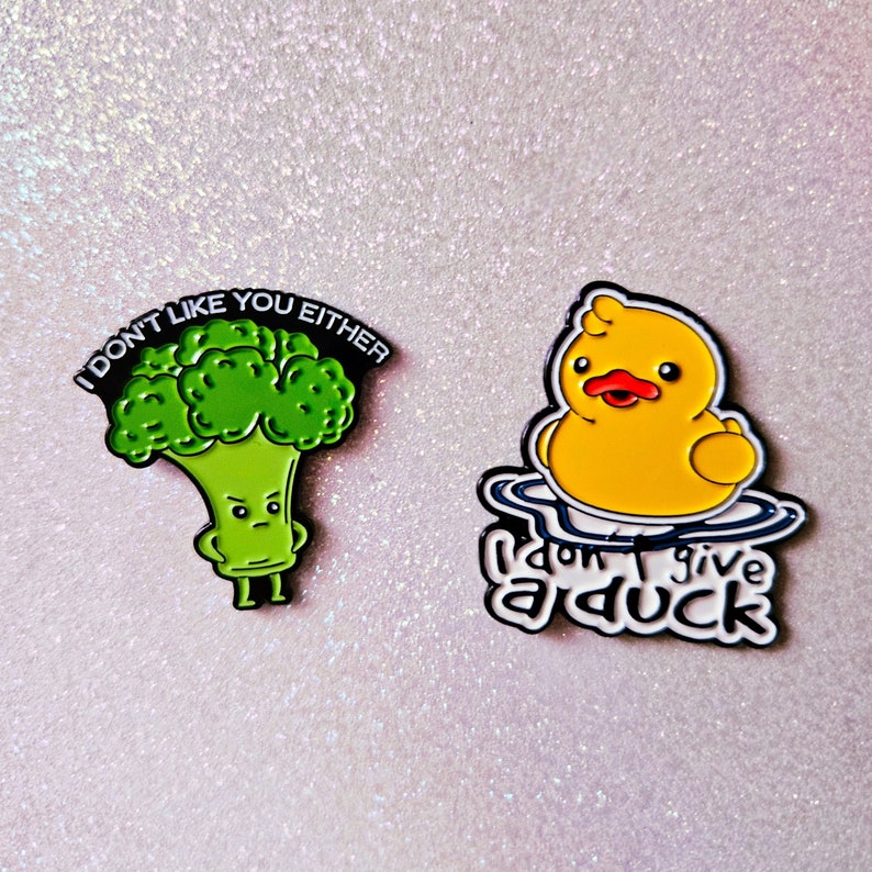 6 Punny Animal Pins Say That Again Trust Me I'm a Dogtor Ducktor I Don ...