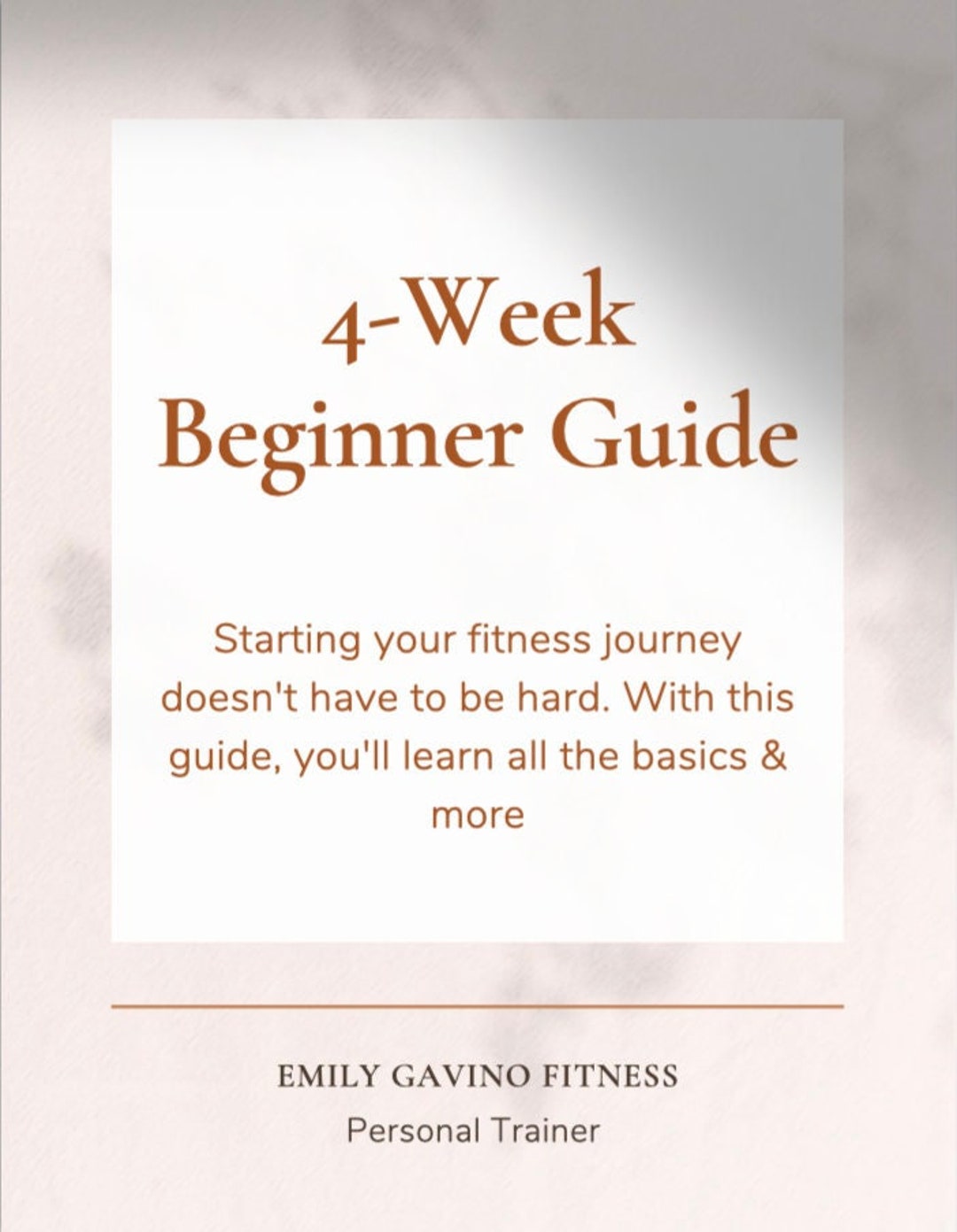 Beginner Weekly Workout Plan for the Gym - Etsy