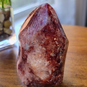 Fire Quartz Large Flame - 336g - 3.5" - Fire Quartz Carving - Rainbow ...