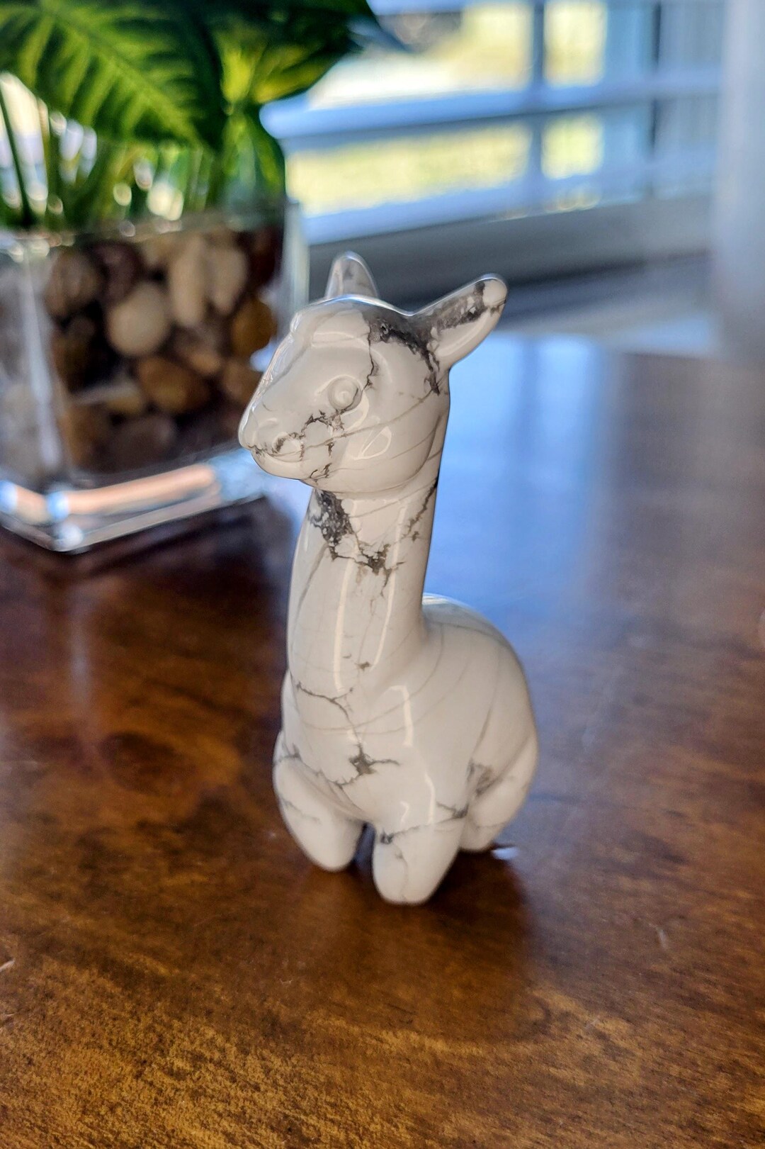 Howlite Llama Carving - 81g - 3" Tall - White Crystal Alpaca - Etsy