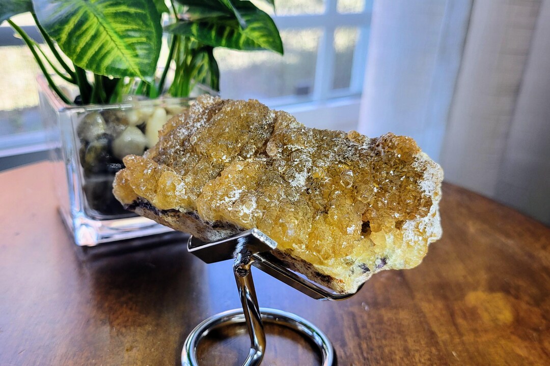 Honey Calcite Raw Specimen - 210g - 3.5" Long - Crystal Specimen - Raw ...