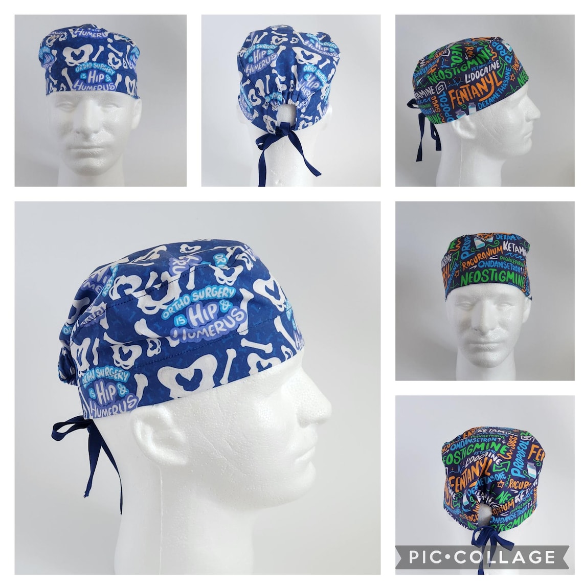 Men's Scrub Cap/ Surgical Cap/ Nurse Cap/ Men's Scrub Cap/ Anesthesia ...