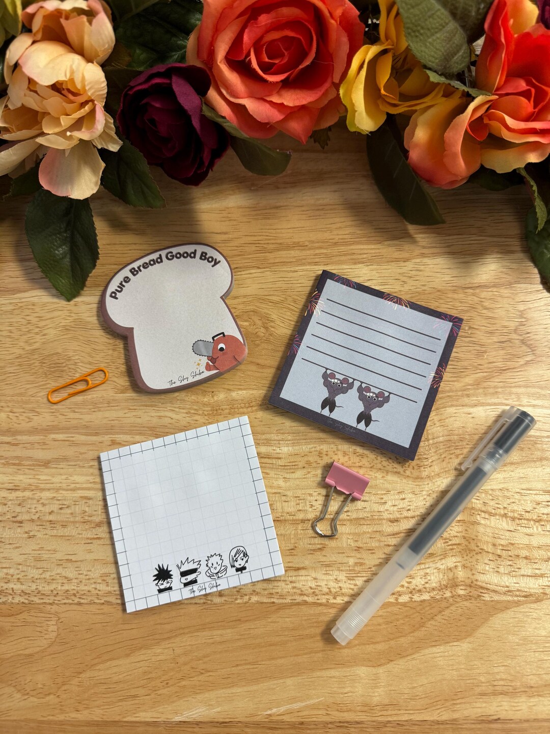 Anime Sticky Notes - Etsy