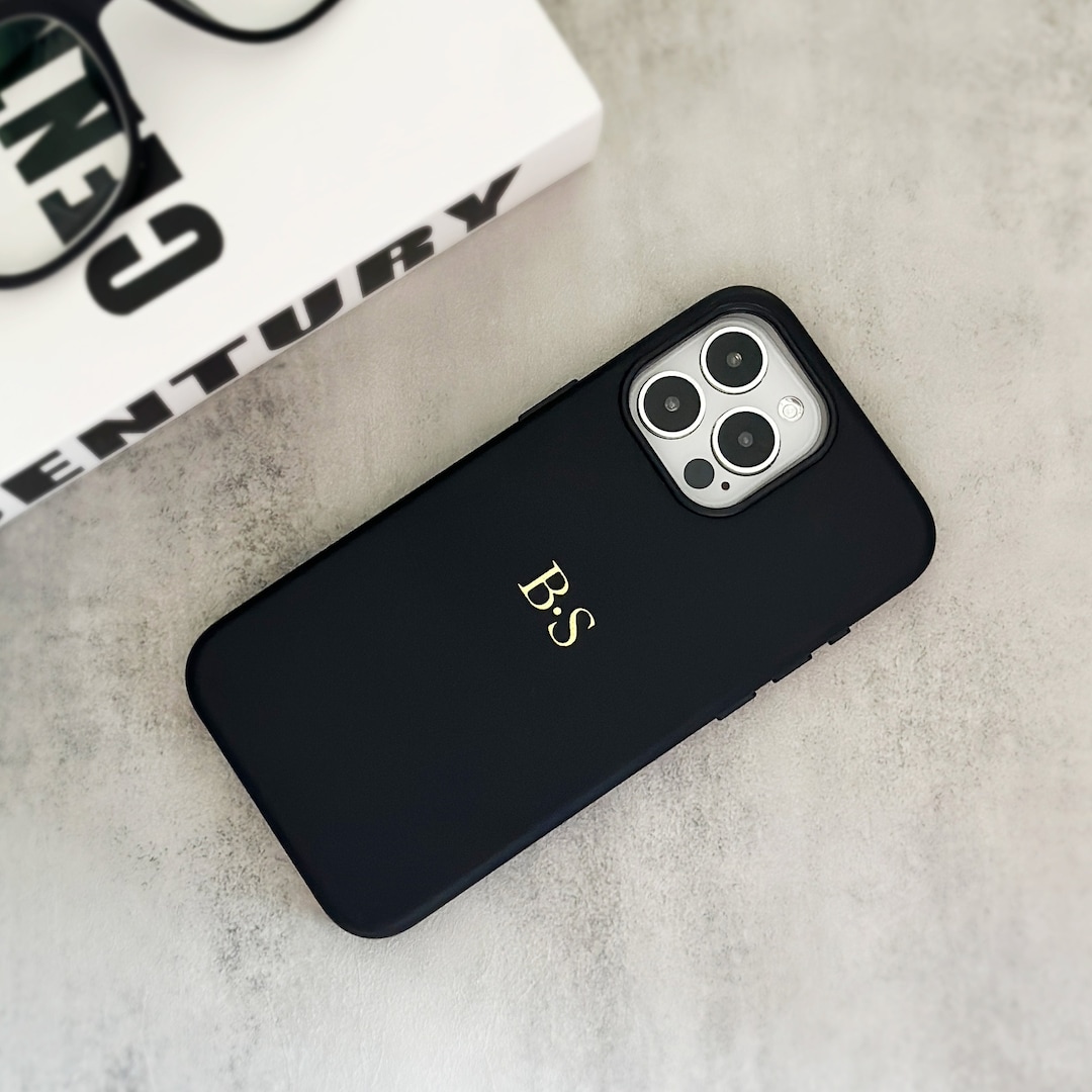 Personalized Leather Magsafe iPhone Case, Genuine Leather iPhone 15 Pro ...